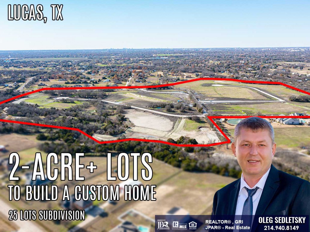 2-Acre lots availability in the Dallas area. Luxury builder market ...